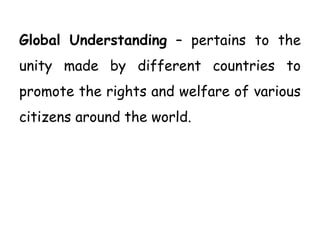 Developing and nurturing global understanding | PPTX
