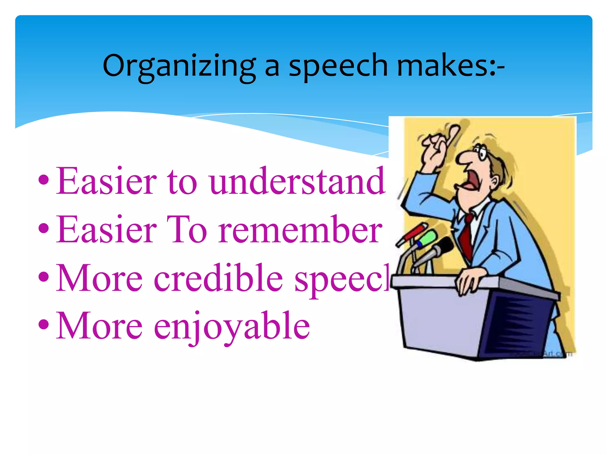 Developing and organizing a speech topic | PPT