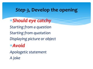 Developing and organizing a speech topic | PPT