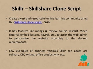 Developing An Effective e-Learning Platform From Ready-Made Script | PPTX