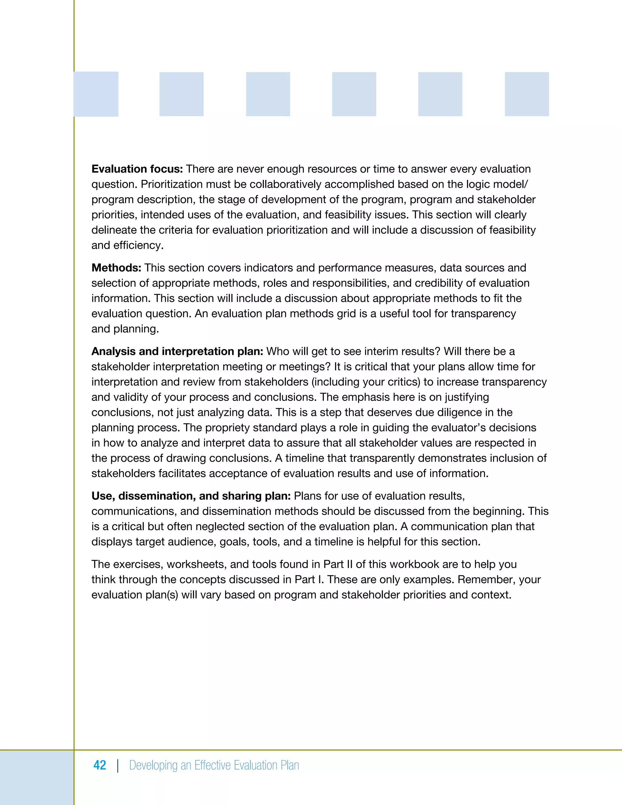 Developing an effective evaluation plan | PDF