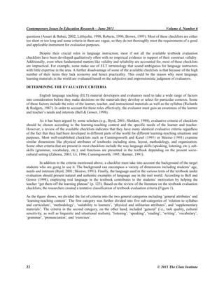 Developing an EL Textbook Evaluation Checklist | PDF