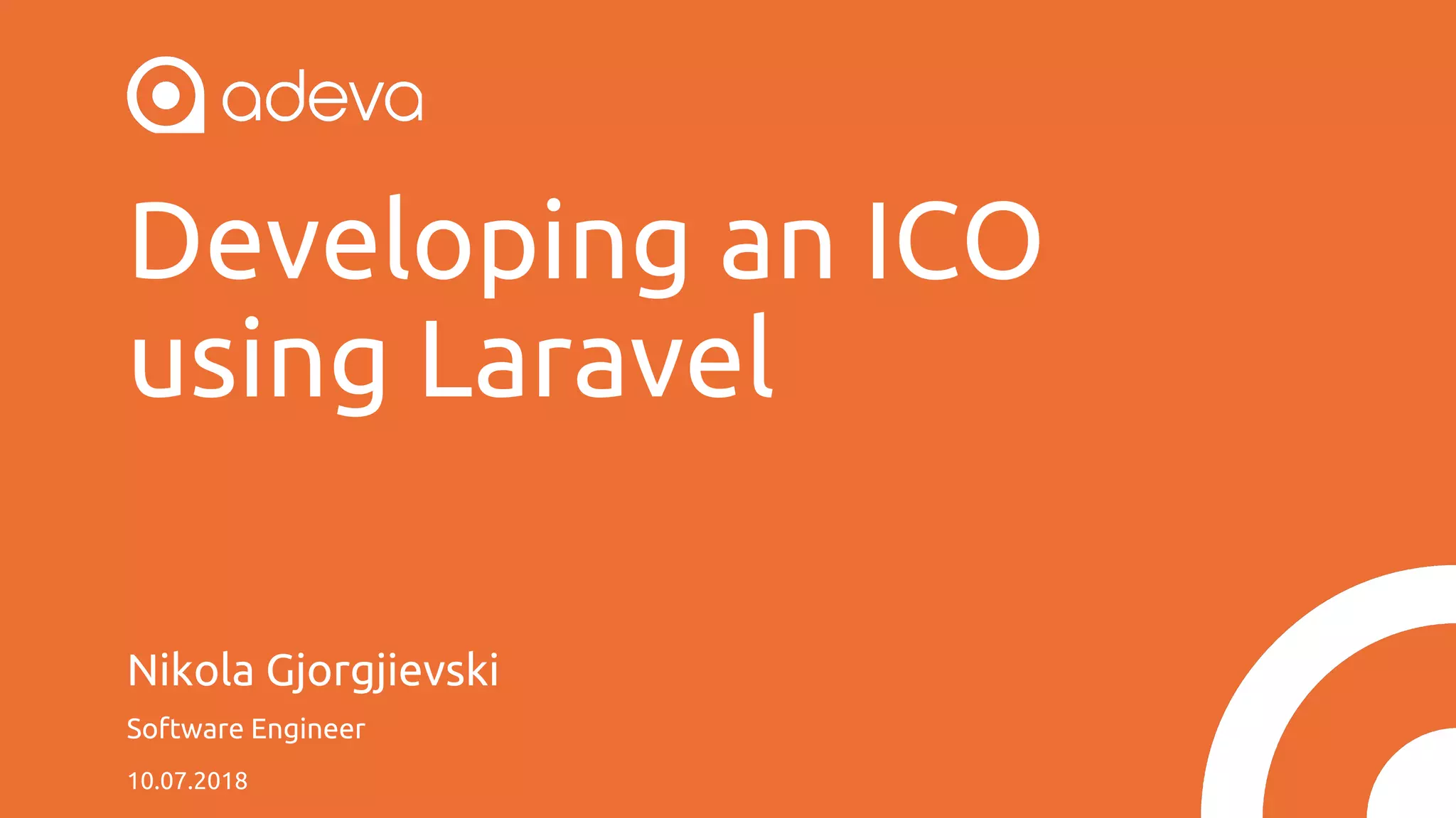 Developing an ICO with Laravel (PHP) | PPT