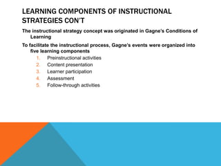 Developing an instructional strategy | PPTX