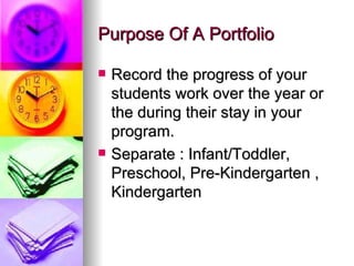 Developing a portfolio | PPT