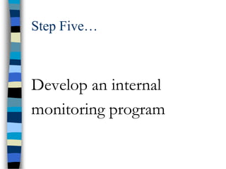 Developing a Practice Compliance Plan | PPTX