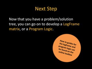 Developing a problem tree | PPTX
