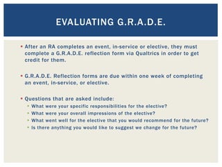 Developing a Professional Development Model for RA Staff | PDF