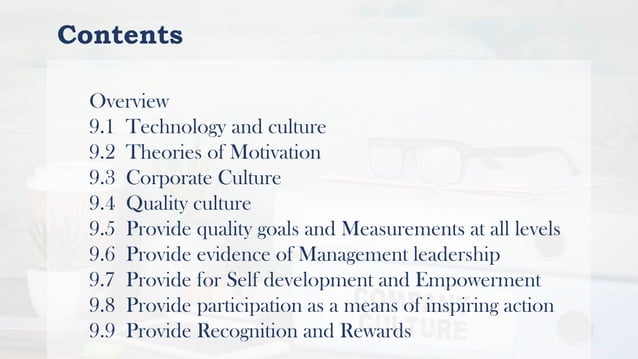 Developing a quality culture | PDF