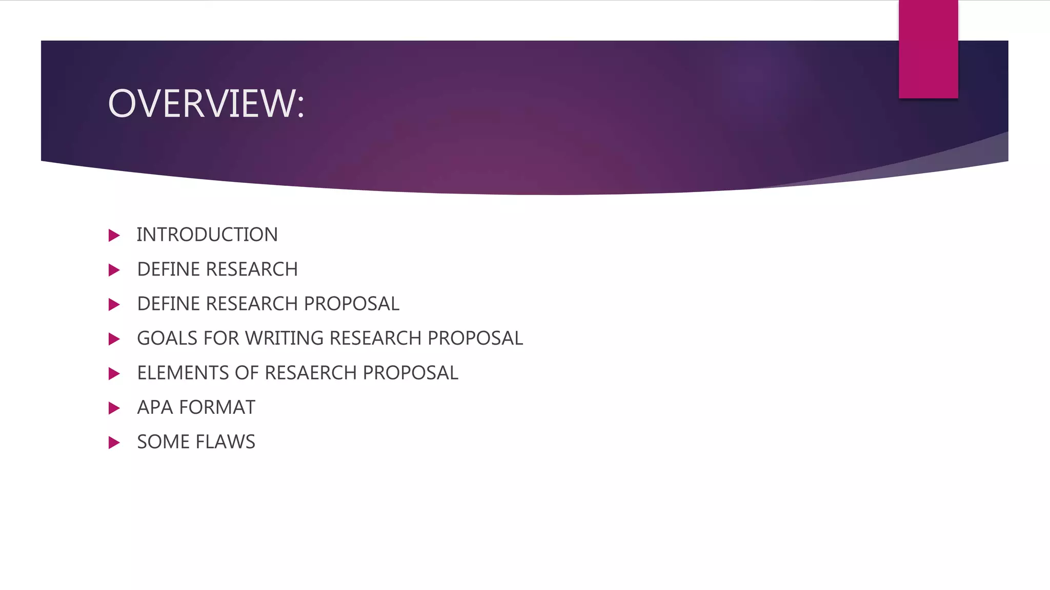 Developing a research proposal | PPTX