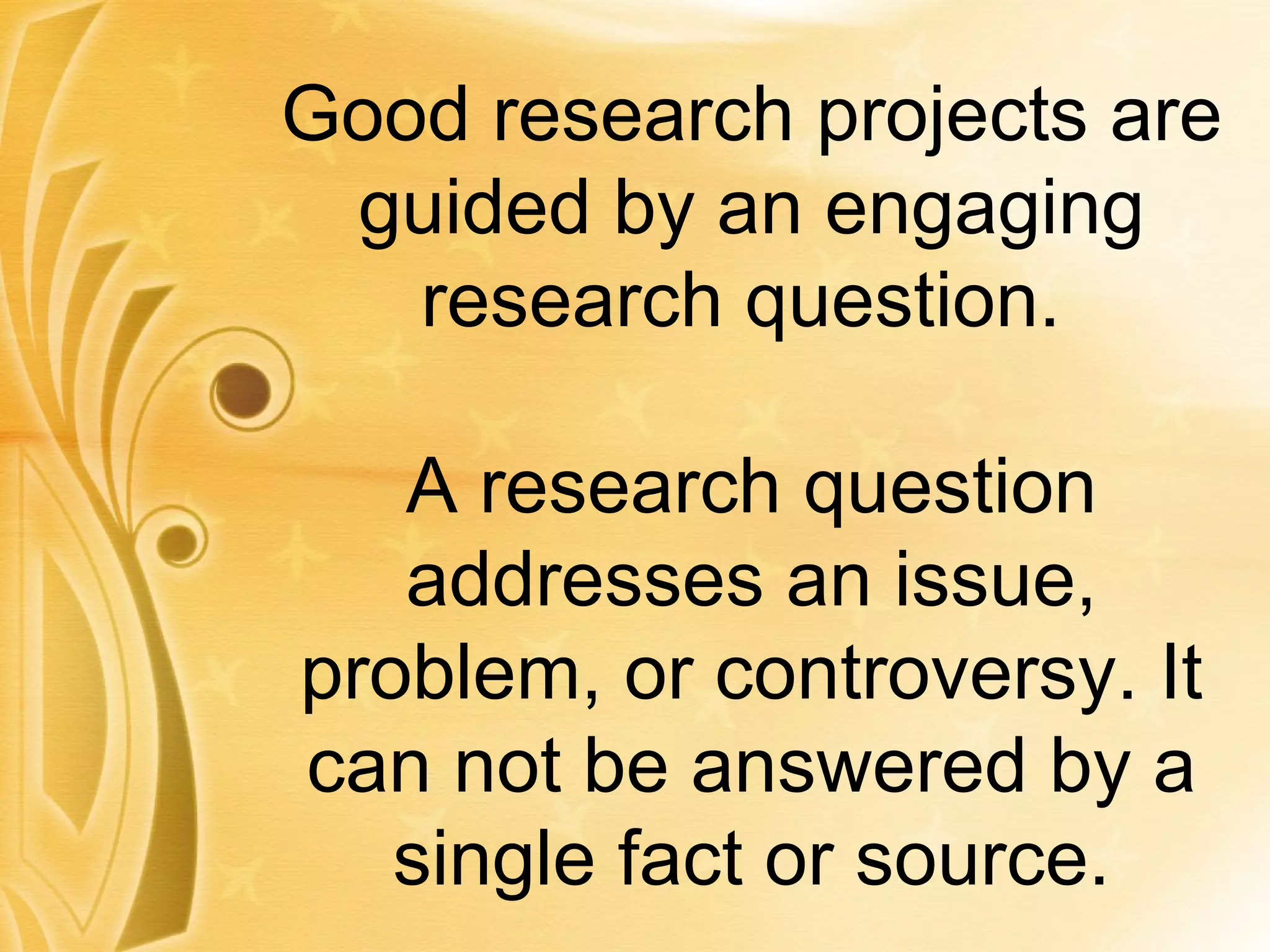 Developing A Research Question | PPT