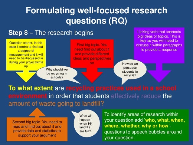 Developing a Research Question Developing a Research Question