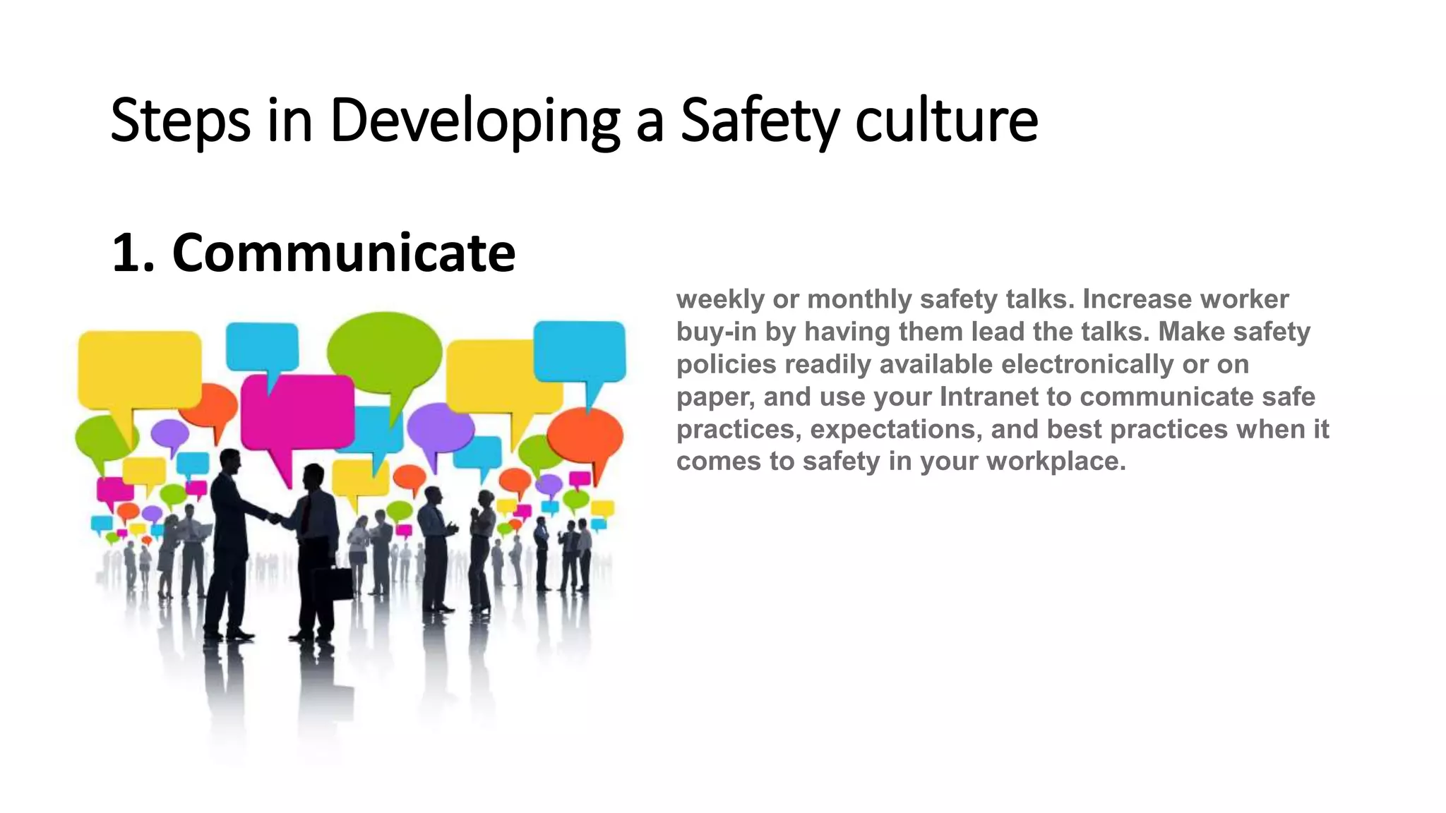 Developing a safety culture | PPTX
