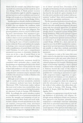 Developing a Spiritual Assessment Toolbox | PDF