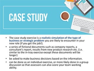 Developing assessment center tools (case study) | PDF