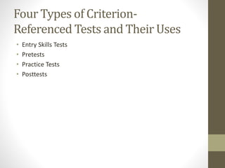 Developing assessment instruments | PPTX