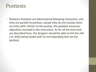 Developing assessment instruments | PPTX