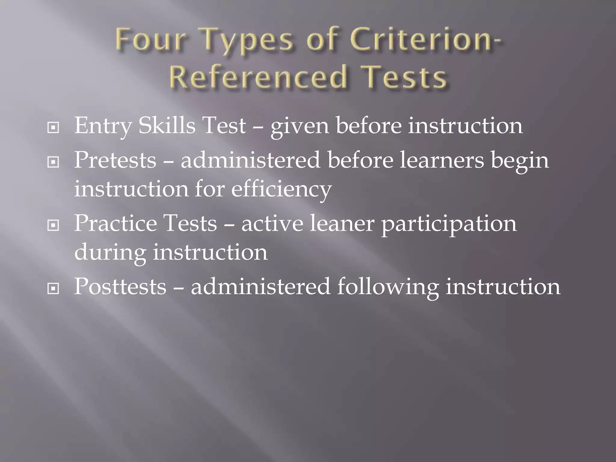 Developing assessment instruments | PPTX