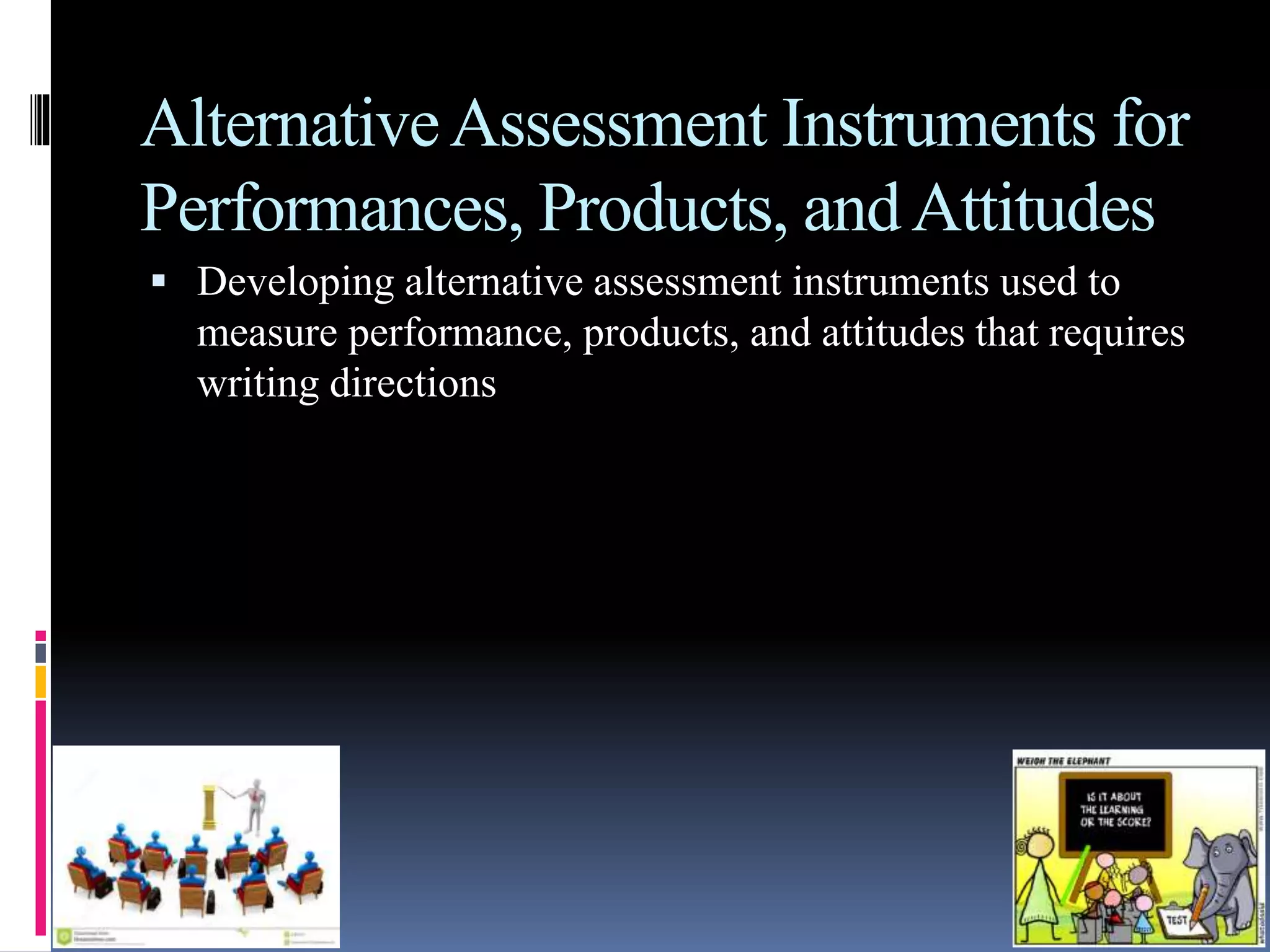 Developing assessment instruments | PPTX