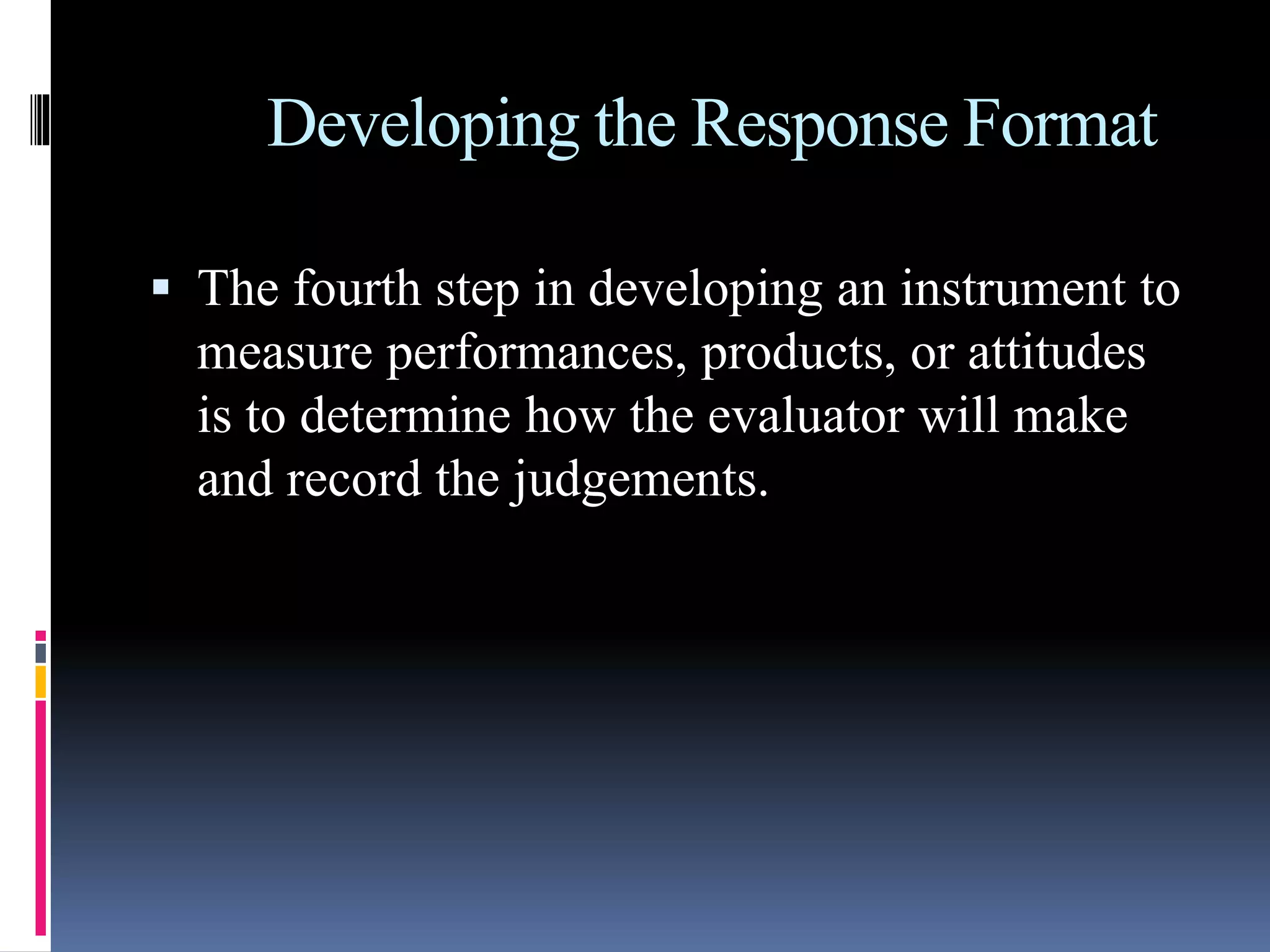 Developing assessment instruments | PPTX