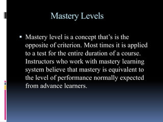 Developing assessment instruments | PPTX