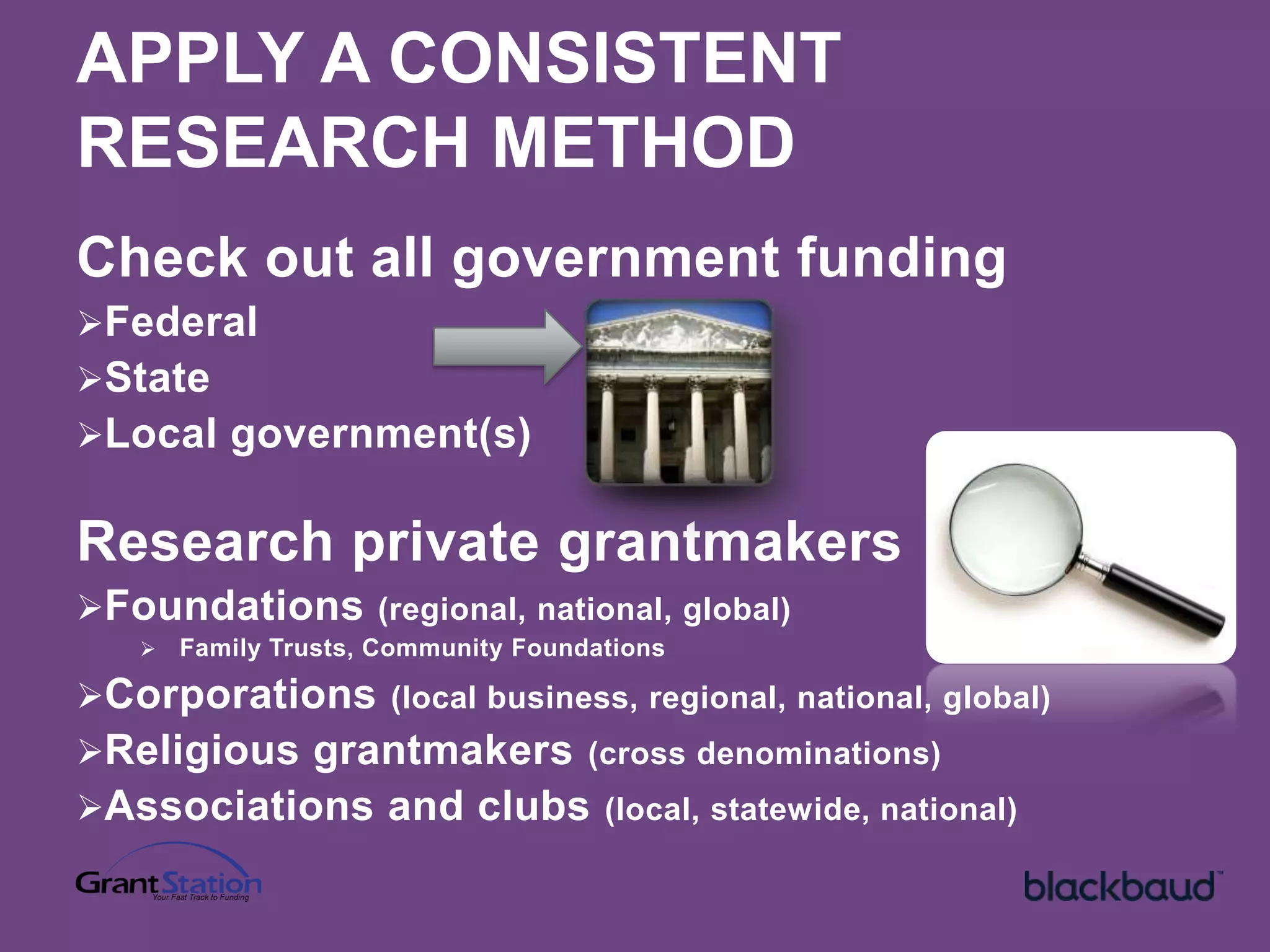 Developing a strong grants program | PPT