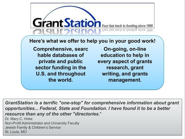 Developing a strong grants program | PPT