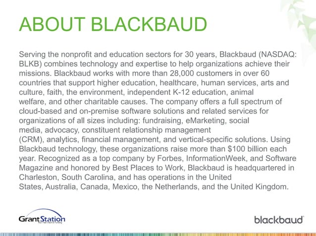 Developing a strong grants program | PPT