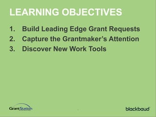 Developing a strong grants program | PPT