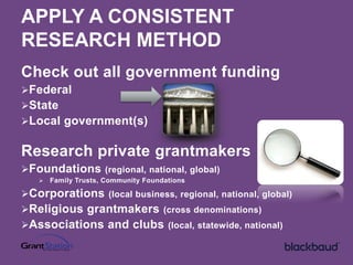 Developing a strong grants program | PPT