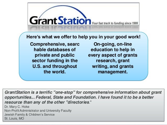 Developing a strong grants program