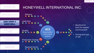 Developing a Supplier Scorecard - Term Paper | PPTX
