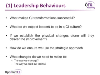 Developing a sustainable CI culture | PPTX