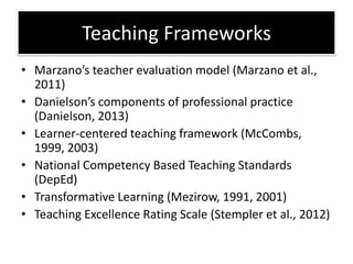 Developing a teacher performance appraisal | PDF | Professional School ...