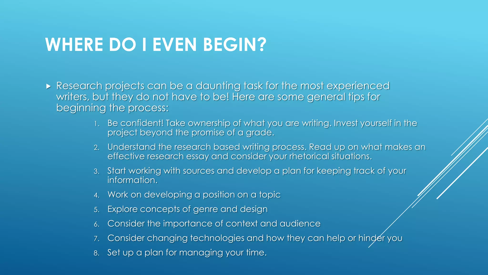 Developing a topic | PPT