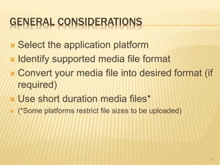 Developing audio and video as teaching aids | PPT