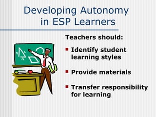 Developing Autonomy in ESP Learners | PPT