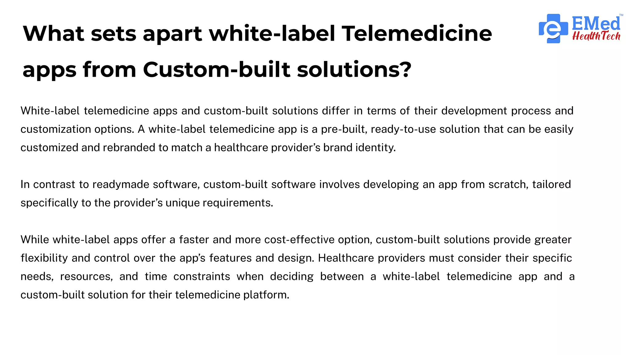Developing a White-Label Telemedicine Platform – A Complete Guide | PPT