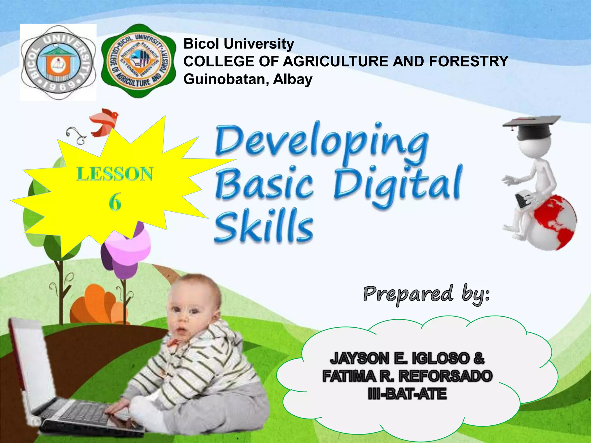 Developing Basic Digital Skills (Lesson 6) | PPTX
