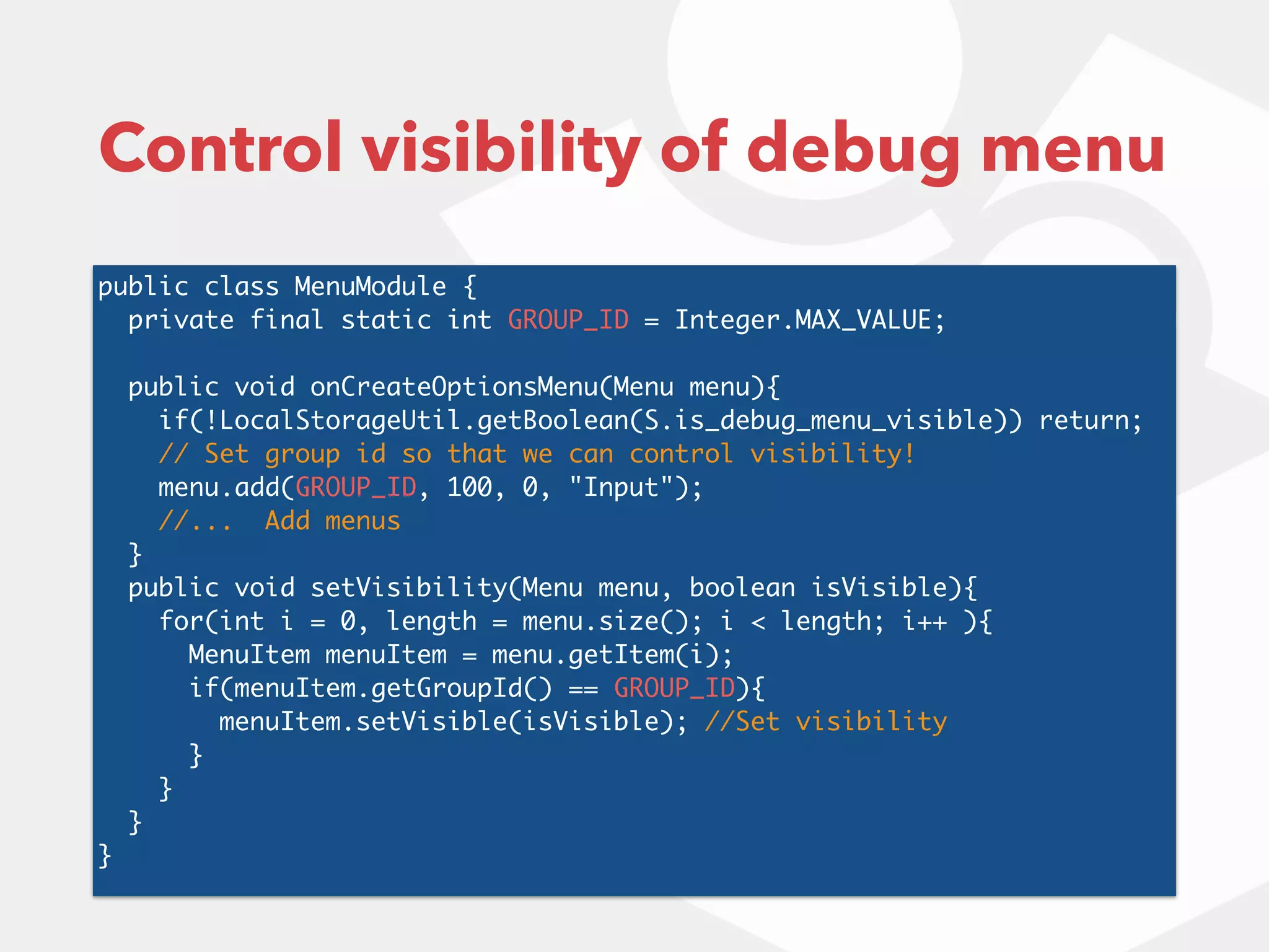 Developing better debug_components | PPT