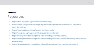 Developing Blocks Without React Attributes Pptx