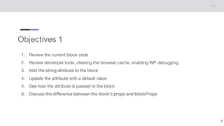 Developing Blocks Without React Attributes Pptx
