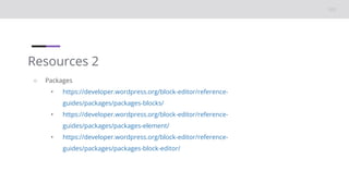 Developing Blocks without React - Part 1 | PPT