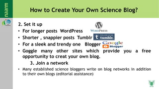 Developing Blogs for information sharing.ppt