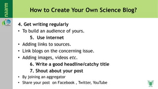 Developing Blogs for information sharing.ppt