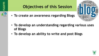 Developing Blogs for information sharing.ppt