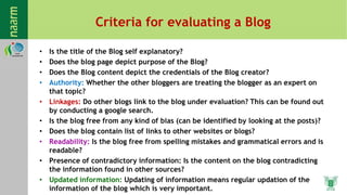 Developing Blogs for information sharing.ppt
