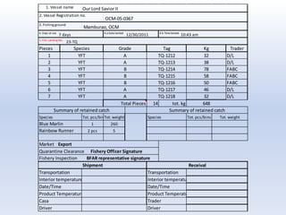 Developing a catch documentation scheme for a tuna handline Fishery ...