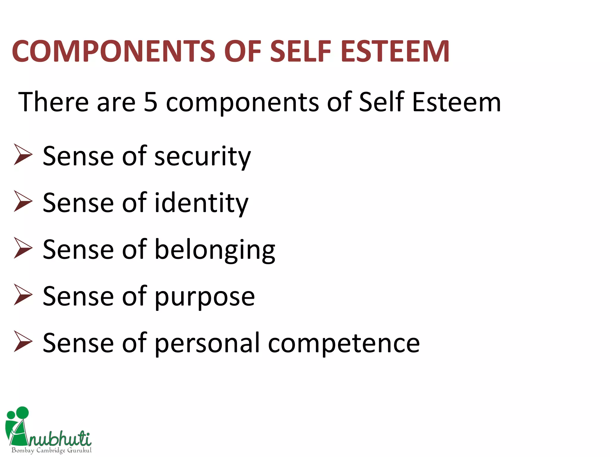 Developing child's self esteem | PPSX