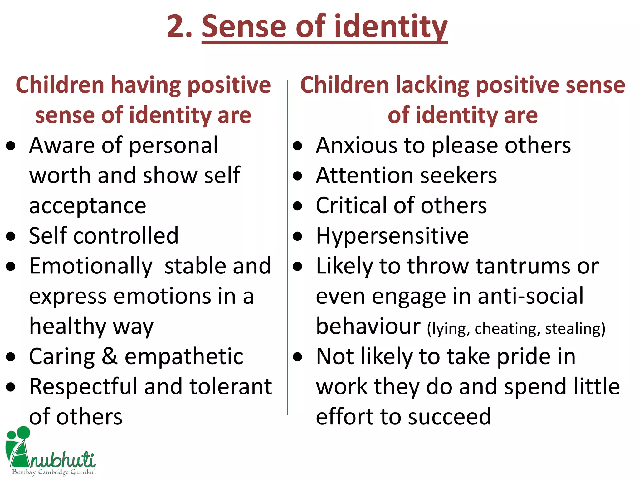 Developing child's self esteem | PPSX